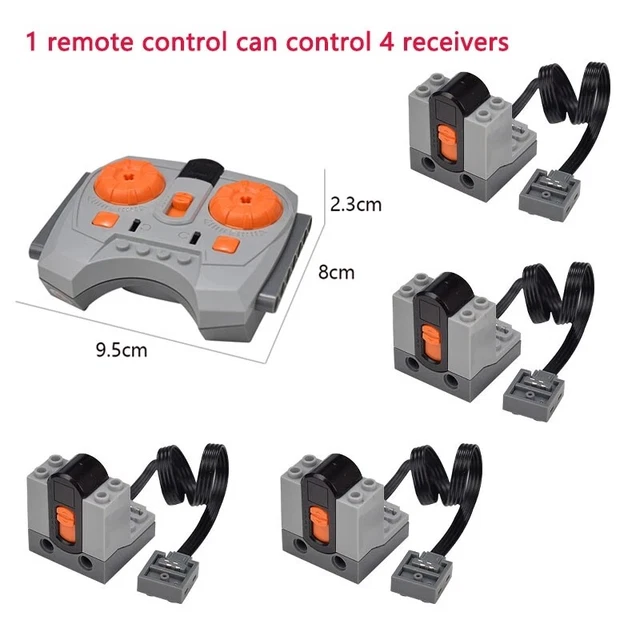 POWER FUNCTIONS 1X 8879 IR Remote Control and 4x 8884 Receiver For LEGO ...
