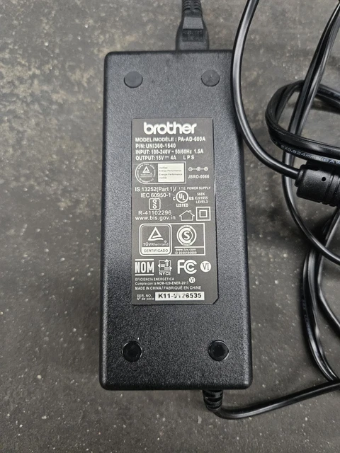 BROTHER PA-AD-600A GENUINE 60W 15V 4A AC Adapter USED $28.03 - PicClick CA