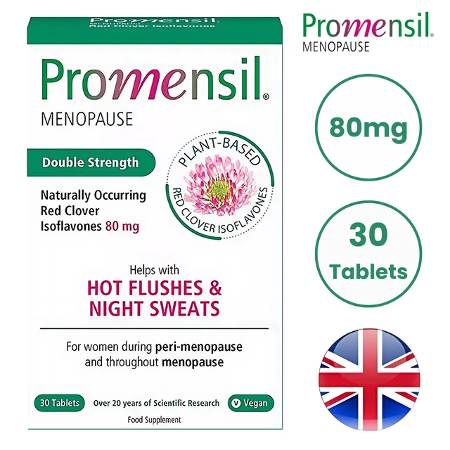 PROMENSIL MENOPAUSE 30 Double Strength Tablets Hot Flushes Night Sweats ...