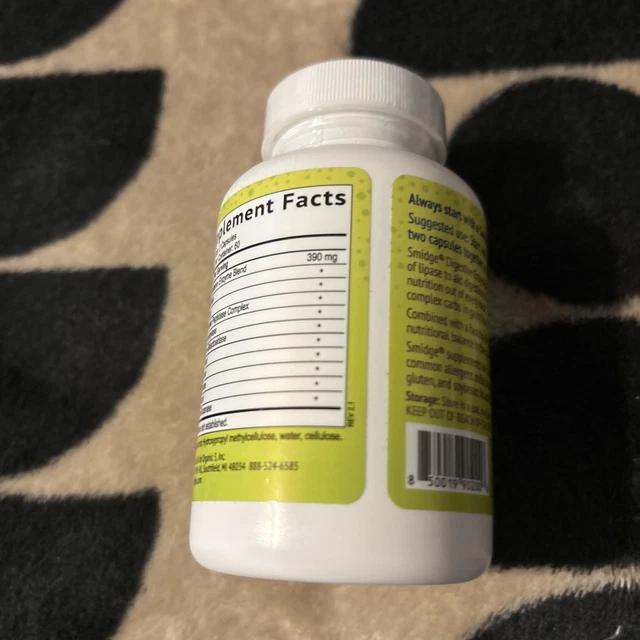 SMIDGE DIGESTIVE ENZYMES - 120 Capsules £16.15 - PicClick UK