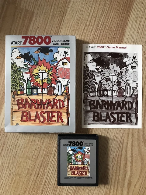 TRÈS RARE JEU Atari 7800 Complet En Boite PAL Barnyard Blaster EUR 49 ...