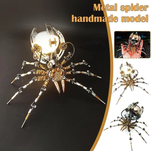 3D METAL MODEL Spider Lamp/ Bluetooth Speaker Assemble Jigsaw Model Kit ...
