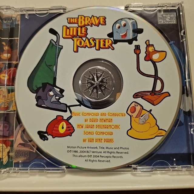 THE BRAVE LITTLE Toaster Original Soundtrack CD Percepto Records David ...