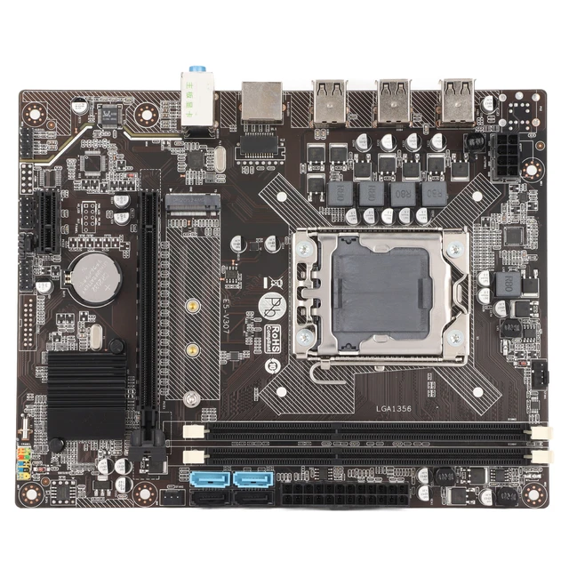 PC MOTHERBOARD 6 Core HM65 Chip Motherboard CPU Combo With Baffle Cable ...