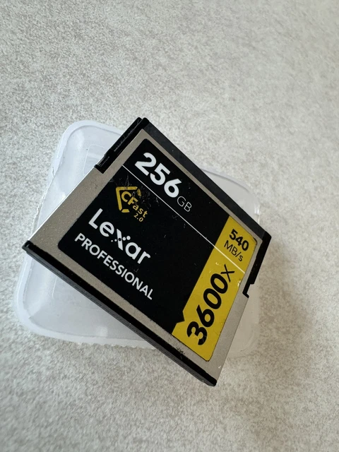 LEXAR PROFESSIONAL 256GB CFast 2.0 540MB/s 3600x Memory Card $102.50 ...