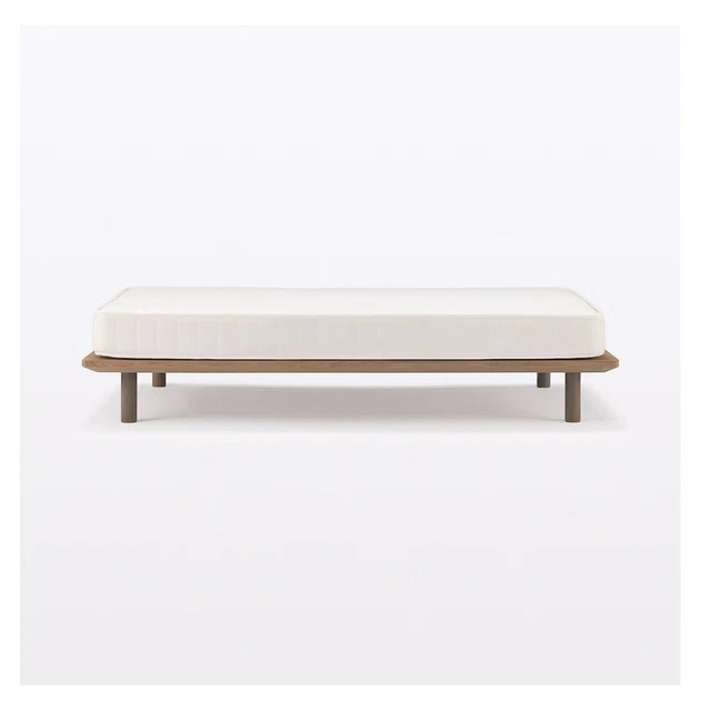 MUJI PLATFORM BED walnut Large Double Bed Frame used Original £729 £85. ...