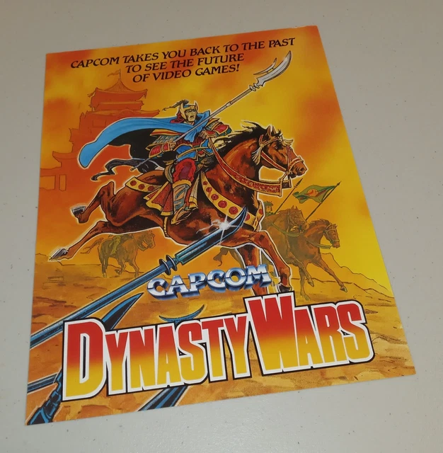 DYNASTY WARS CPS Arcade English Flyer Capcom *Genuine* £22.99 - PicClick UK