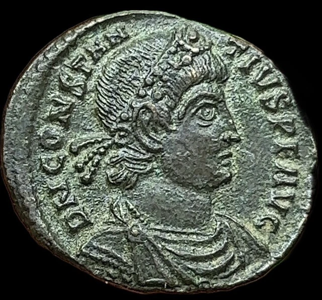 CONSTANTIUS II, AD 351-355. Bronze AE3,2.6g, 18mm. Ancient Roman Coin £ ...