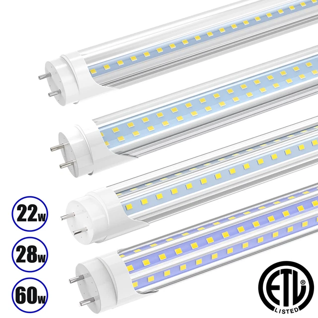 4FT 48 INCHES T8 LED Tube Light Bulb 22W 28W 60W G13 Bi Pin 6500K LED ...