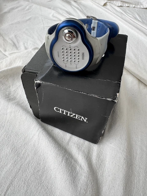 RARE VINTAGE CITIZEN 1481010 Independent LED Dot Matrix Watch D420 ...