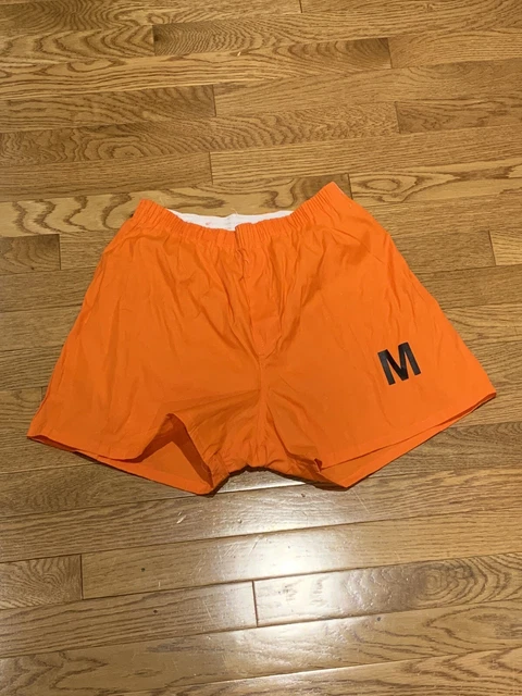 AUTHENTIC BOB BARKER Orange Prison Boxer Shorts Medium $40.00 - PicClick CA