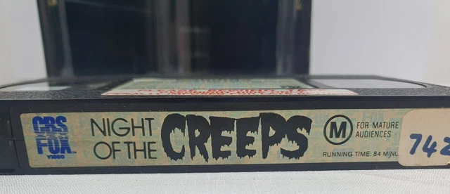 NIGHT OF THE Creeps VHS Horror Film Movie Tape Clamshell CBS Fox 1986 ...