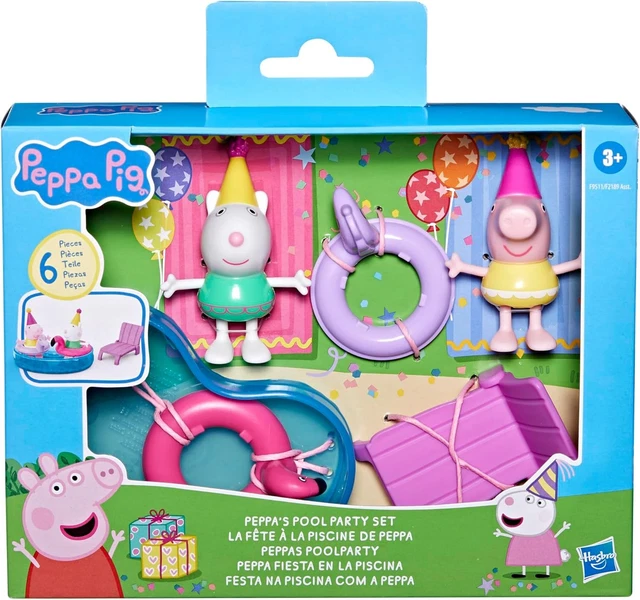 PEPPA PIG PEPPA’S Pool Party Playset with 2 Figures and 4 Acce ...