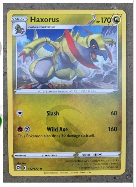 POKEMON CARD HAXORUS Rare 112/172 BRILLIANT STARS (BRS) $4.19 - PicClick AU
