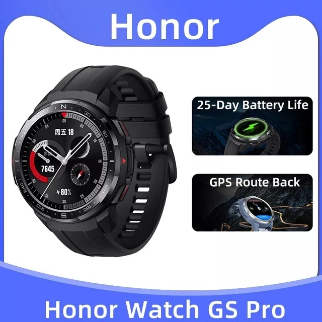 HONOR WATCH GS Pro GPS Smartwatch 25 Day Battery Bluetooth Call 5ATM ...