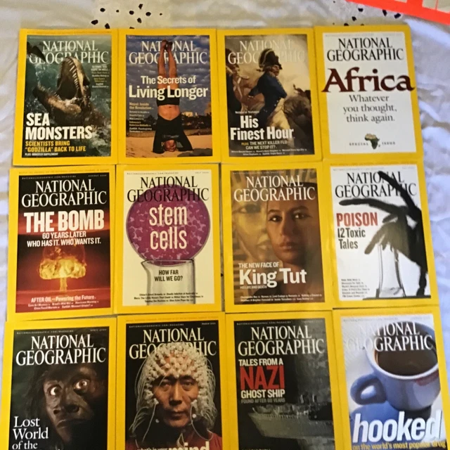 NATIONAL GEOGRAPHIC MAGAZINE FULL YEAR 2005 - Bundle Of 12 Magazines Job Lot A20 £9.99 - PicClick UK