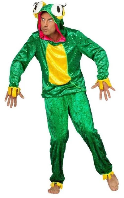 FROSCHKÖNIGKOSTÜM HERREN KOSTÜM Froschkönig Frosch König Umhang ...