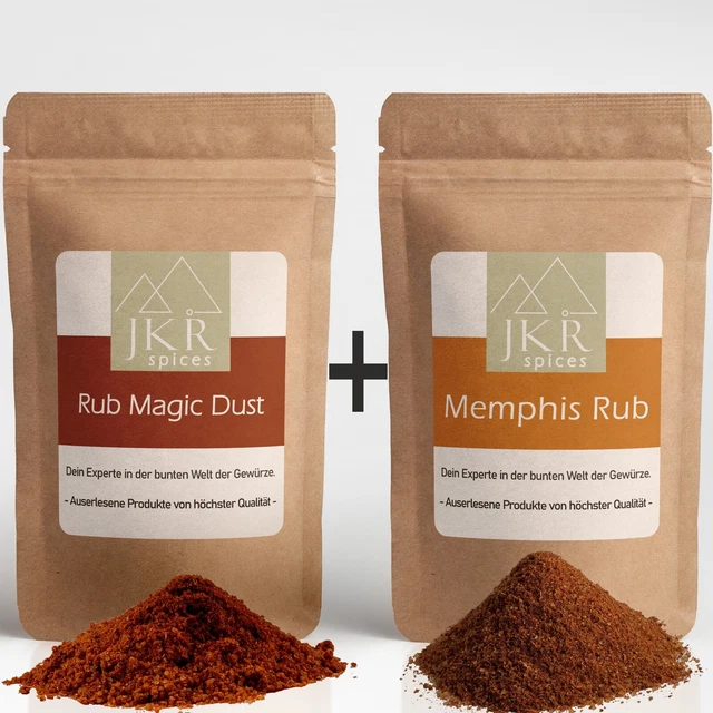 1KG BBQ MAGIC Dust Rub + 1kg Barbecue Memphis Rub Combi Épice Barbecue ...