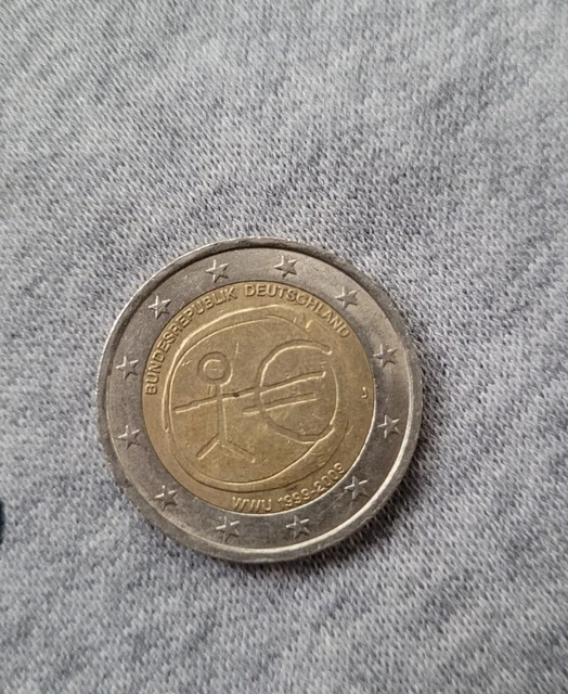 2 EURO COIN Germany J Stick Figure EMU 1999-2009 Misprint £3,795.99 ...