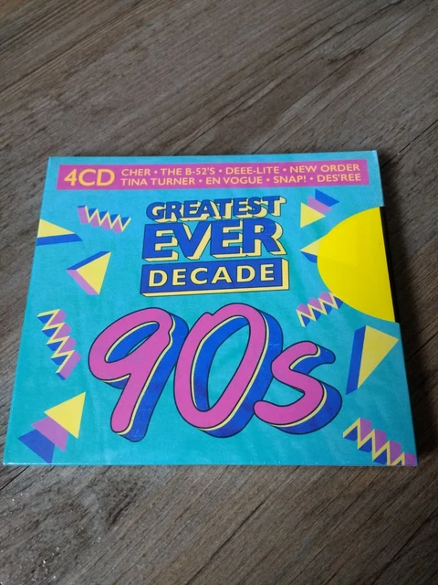 GREATEST EVER DECADE - 90s, VARIOUS, 4X CD ALBUM, (2021) NEW / SEALED £ ...