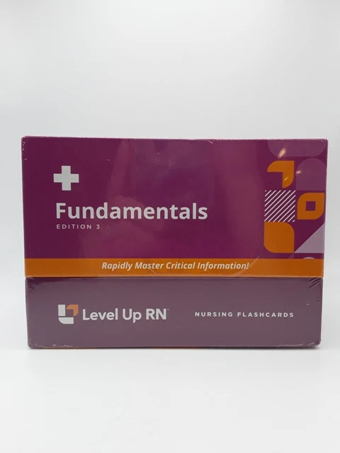 LEVEL UP RN Fundamentals, cartes flash infirmières 3e édition 2022 ...
