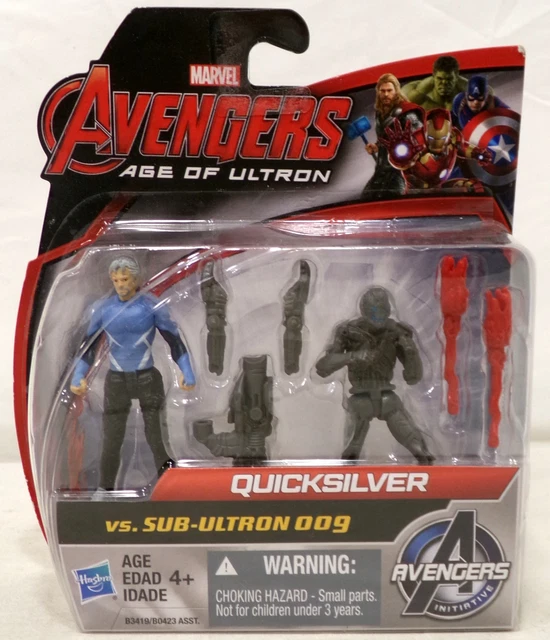 HASBRO MARVEL AVENGERS Age Of Ultron Quicksilver Vs sub-Ultron 009 2.5 ...