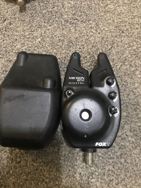 FOX RX DIGITAL Mk2 bite alarm blue lights up 4th led on the receiver £ ...