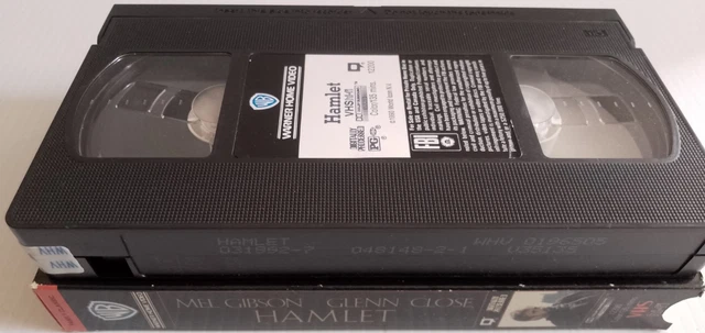 HAMLET (1990) NTSC VHS Mel Gibson Glenn Close slipcase US release $42. ...