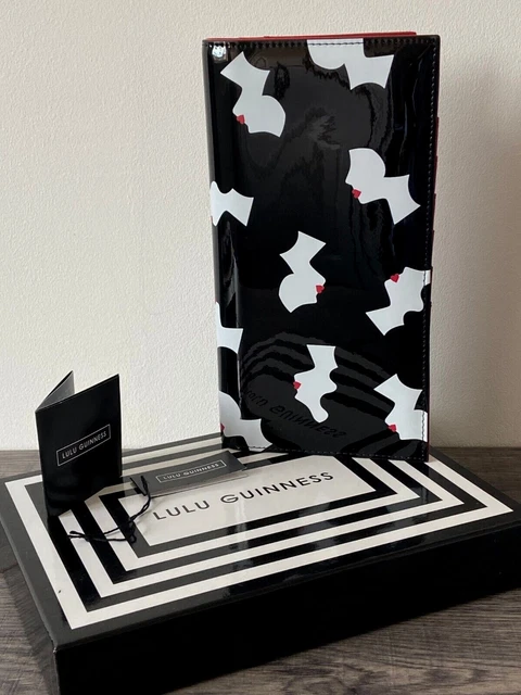LULU GUINNESS KISSING Cameo Print Travel Wallet Bnib $165.44 - PicClick AU