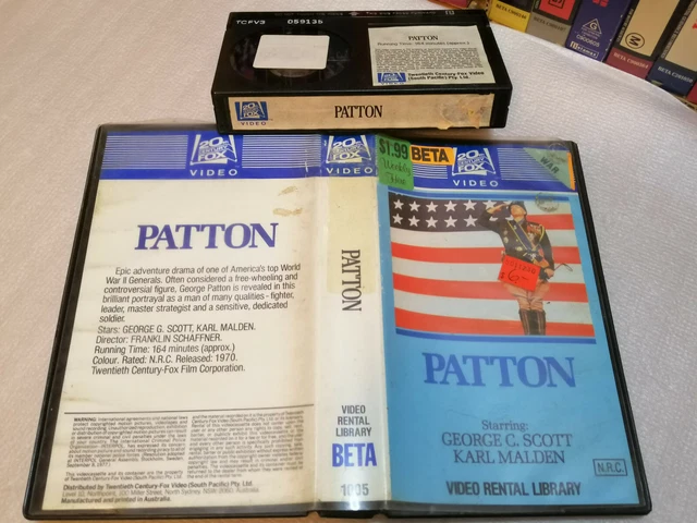 PATON (1970) - RARE Australian FOX BETAMAX Rental Only Issue - CLASSIC ...