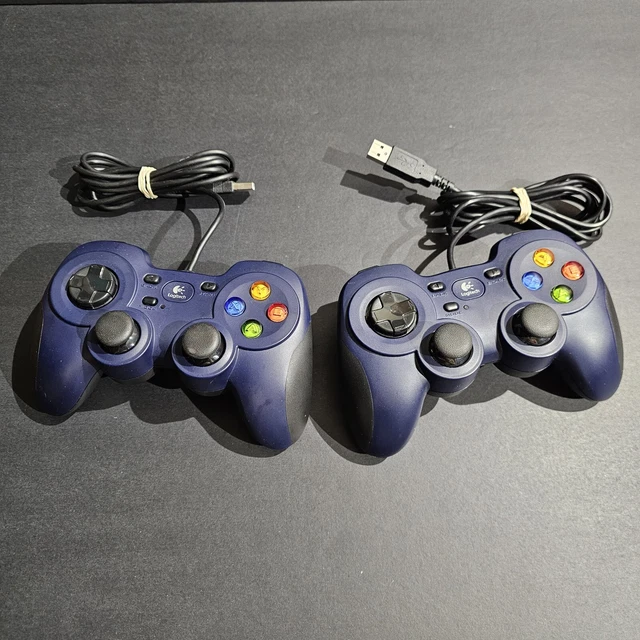 LOGITECH GAMEPAD F310 USB Wired Controller for PC - Blue/Black - Tested ...