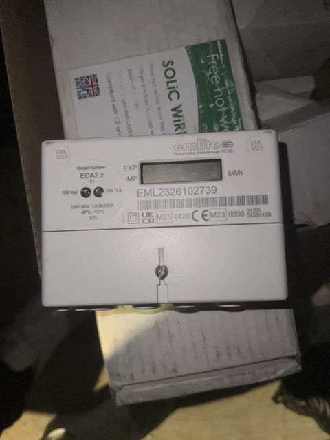 EMLITE 100A SINGLE Phase Electricity kWh Meter MID Approved - 2023 ...