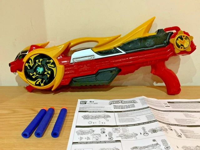 POWER RANGERS NINJA Steel Lion Blaster Gun with Gold Star, 3 Bullets ...