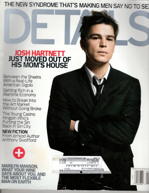 JOSH HARTNETT DETAILS Magazine June/July 2003 6/03 MARILYN MANSON £3.59 ...