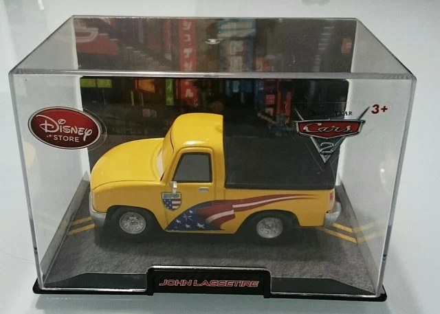 DISNEY PIXAR CARS 2 John Lassetire 1:34 Disney Store Diecast Acrylic ...