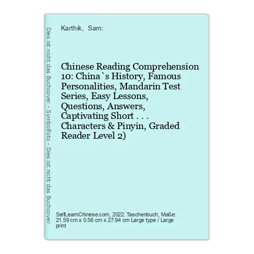 CHINESE READING COMPREHENSION 10: China`s History, Famous Personalities ...