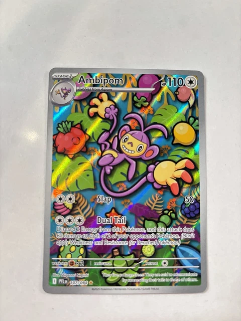 POKEMON TCG MEGA Evolutions Phantasmal Flames Ambipom 107/094 ...
