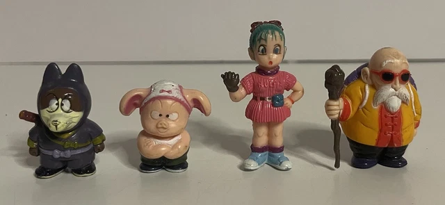 DRAGON BALL BANDAI Vintage mini pvc figures rare Bulma Oolong Shu Roshi ...