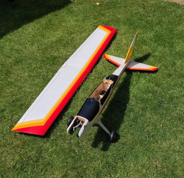USED R/C MODEL aircraft Ripmax Wot Trainer 40 67.25’ wingspan + Spare ...