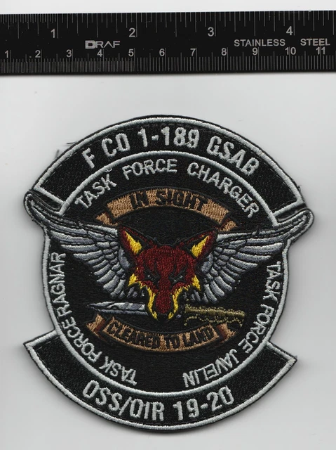 US ARMY AVIATION Patch, F CO 1-189th AVN "TF CHARGER" $11.00 - PicClick