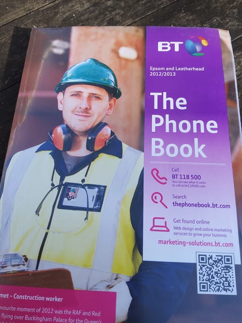THE BT TELEPHONE Book Epsom/Leatherhead 2012-2013 New Sealed £10.99 ...