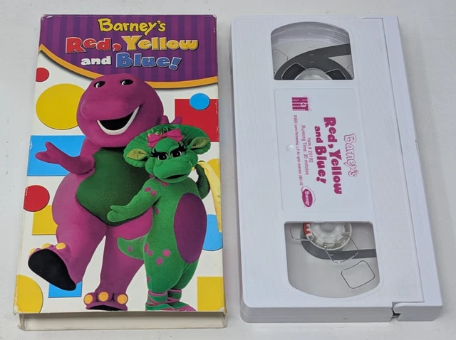 BARNEY - BARNEY'S Red, Yellow, and Blue VHS Tape 2004 Purple Dinosaur ...