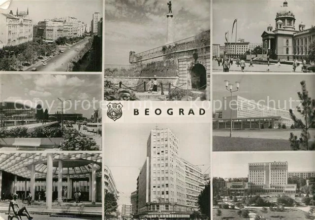 73515278 BEOGRAD_BELGRADE PARTIAL views sights skyscraper monument Beog ...