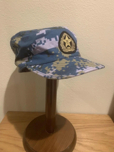 CHINESE ARMY PLA Type 07 Navy Marine Camo Uniform Field Cap Named Sz 60 ...