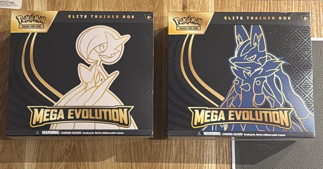 POKÉMON TCG: MEGA Evolution Elite Trainer Box x 2 Lucario & Gardevoir ...
