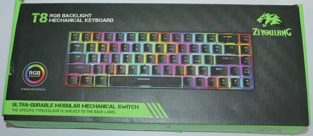 ZIYOU LANG T8 Mechanical RGB Backlight Wired Gaming Keyboard £22.38 ...