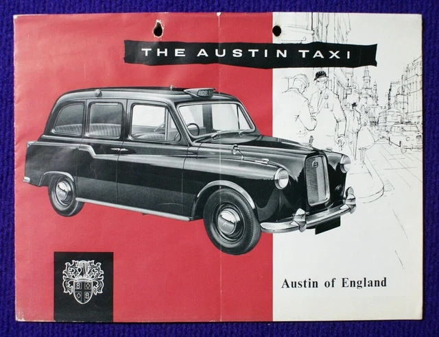 AUSTIN TAXI HACKNEY Carriage Black Cab Chassis Brochure Specification ...