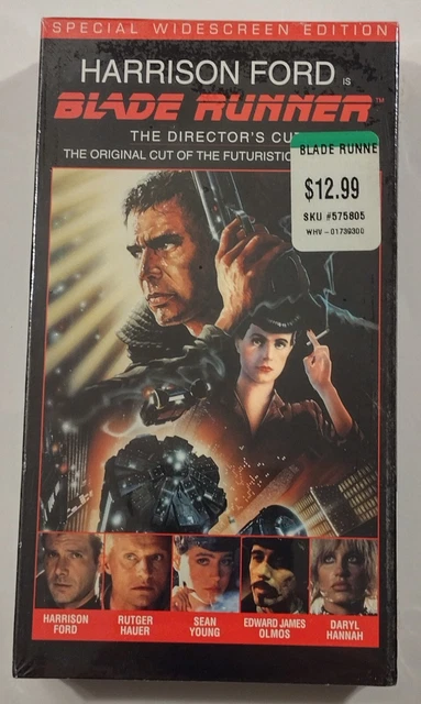 BLADE RUNNER VHS Video Tape FACTORY SEALED Warner Bros Watermark ...