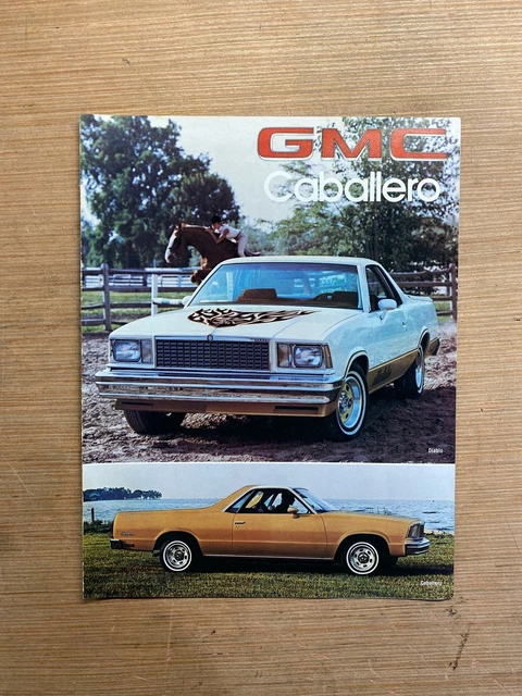 1979 GMC CABALLERO Diablo Factory Car Sales Brochure Catalog - El ...