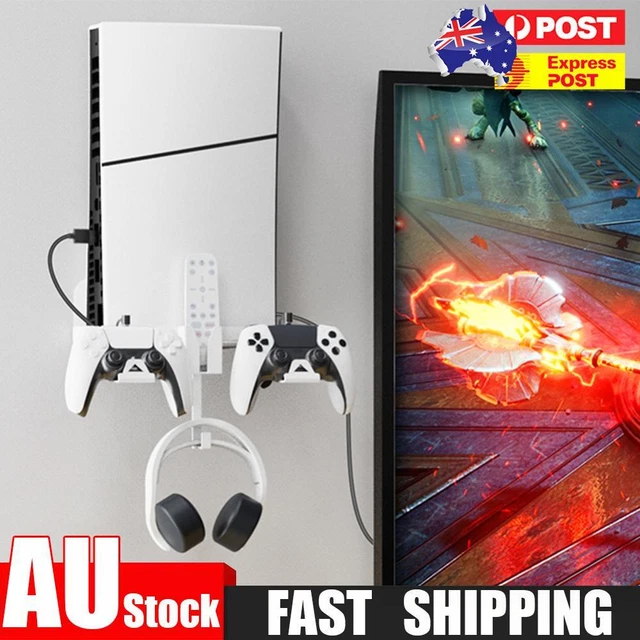 WALL MOUNT DISPLAY Shelf Stable Holder Rack for PS5 Slim Console ...